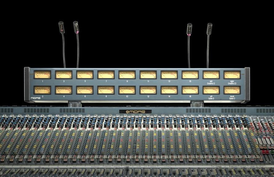 Meter bridge for Midas XL3 Live Performance analogue audio mixing ...