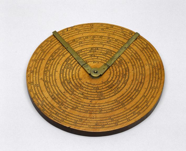 Circular slide rule, 1660-1680. | Science Museum Group Collection