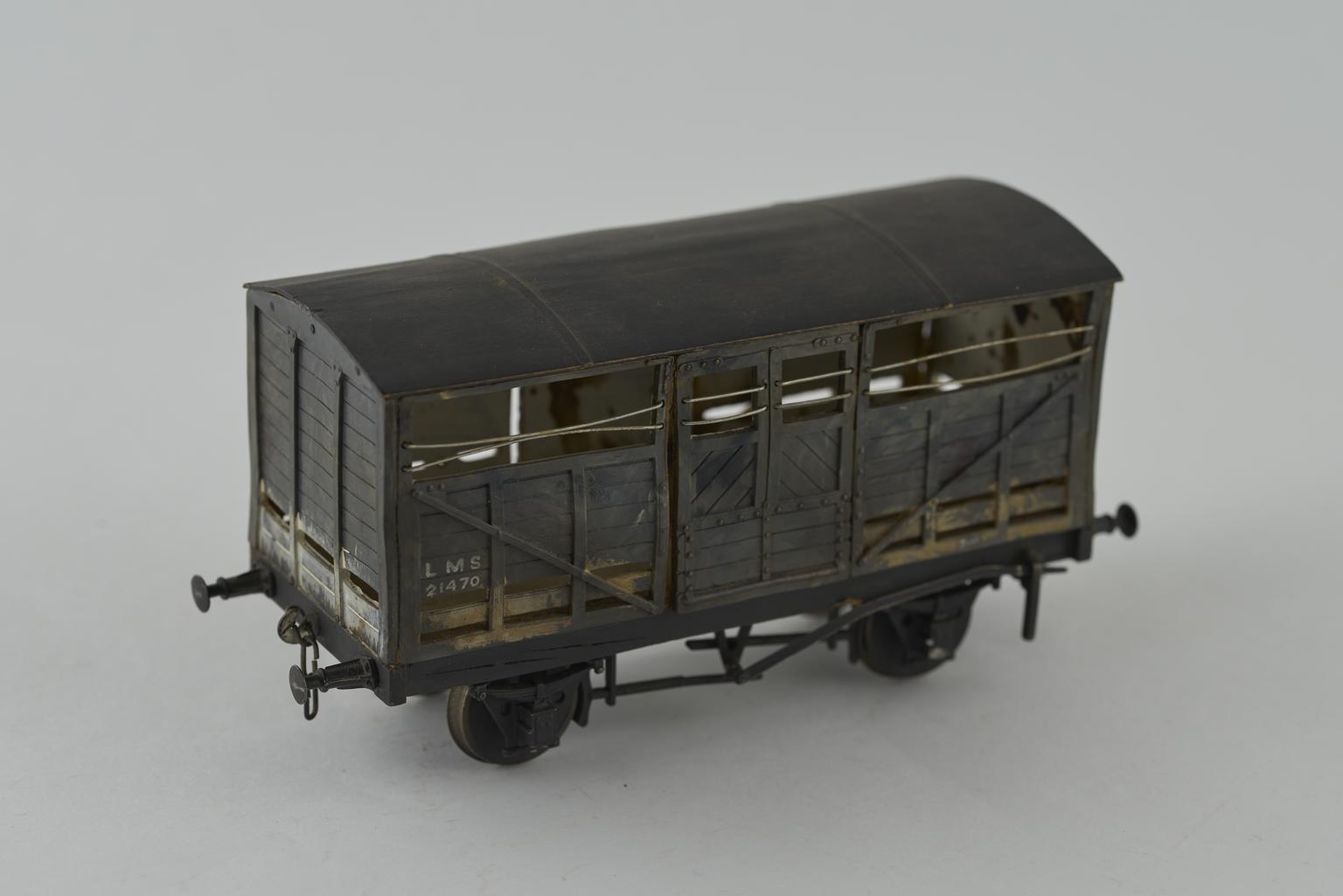 Model railway wagon, 'O' gauge, LMS cattle truck No | Science Museum ...