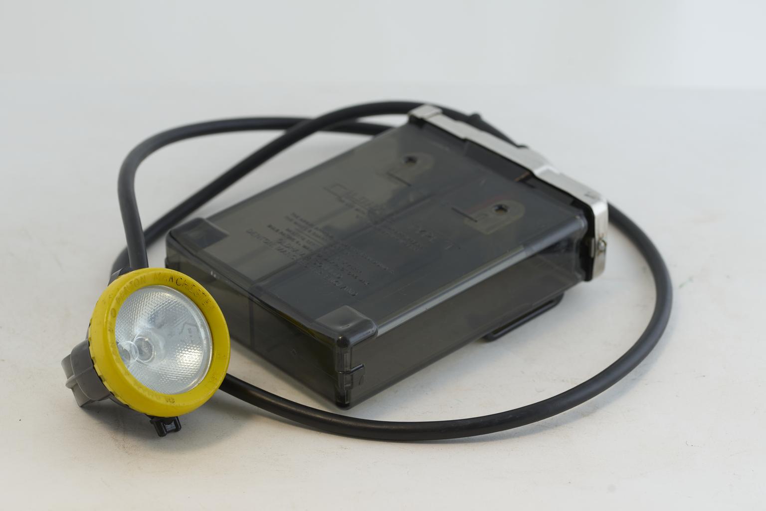 Miner's Cap Lamp and Battery Pack. | Science Museum Group Collection