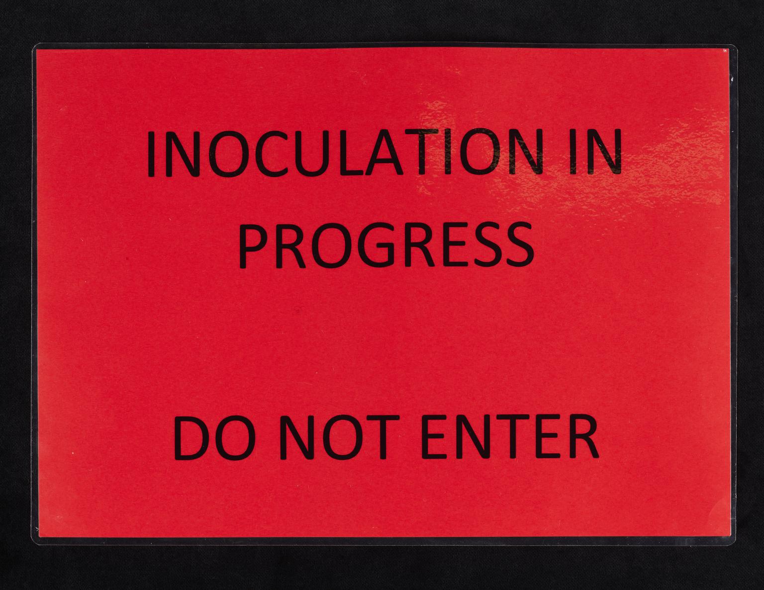 Five A4 laminated paper signs | Science Museum Group Collection
