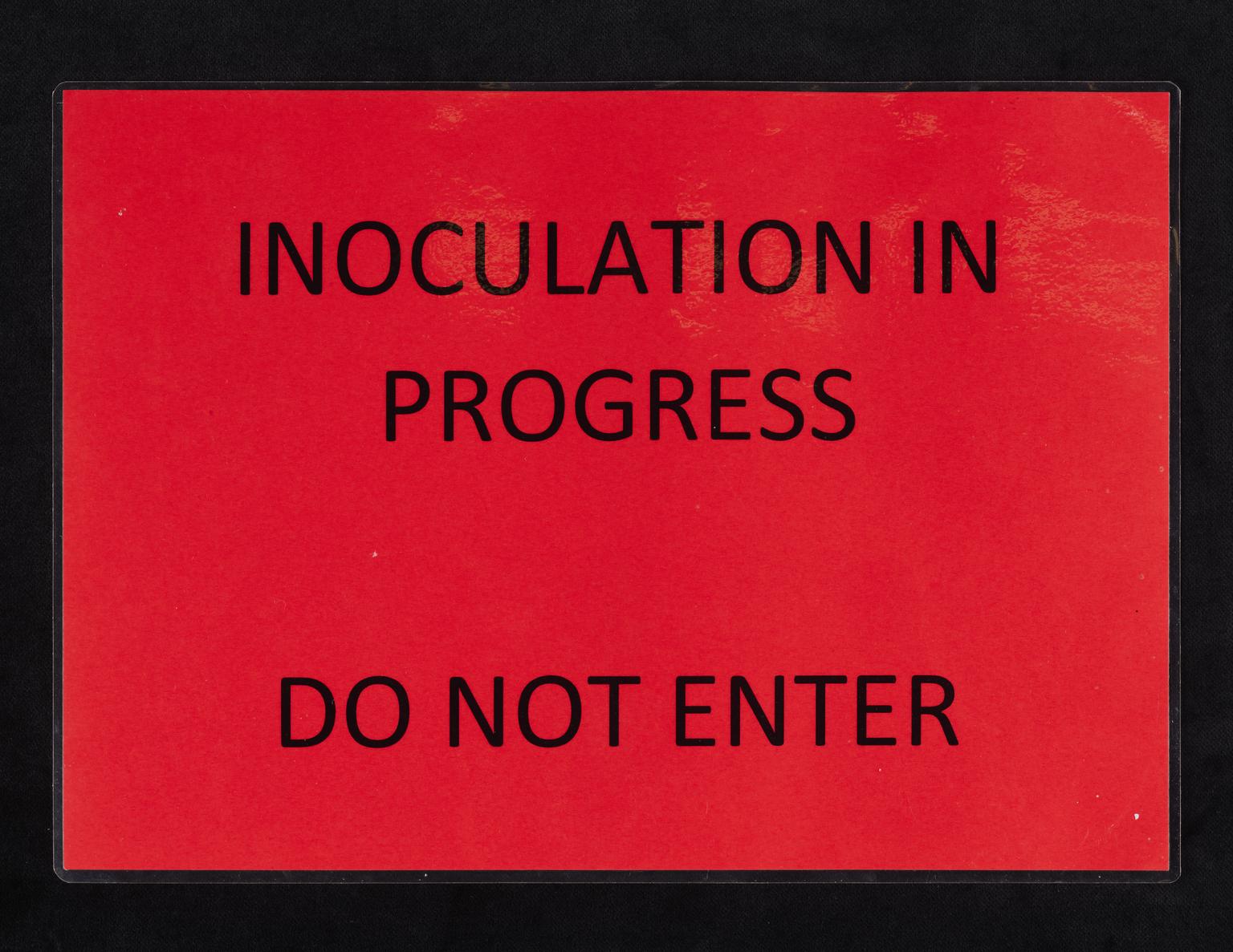 Five A4 laminated paper signs | Science Museum Group Collection