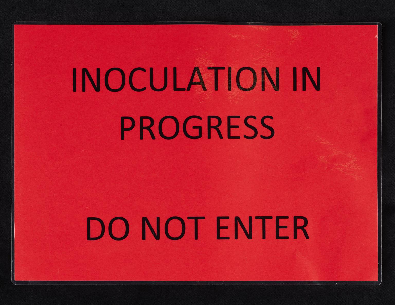 Five A4 laminated paper signs | Science Museum Group Collection