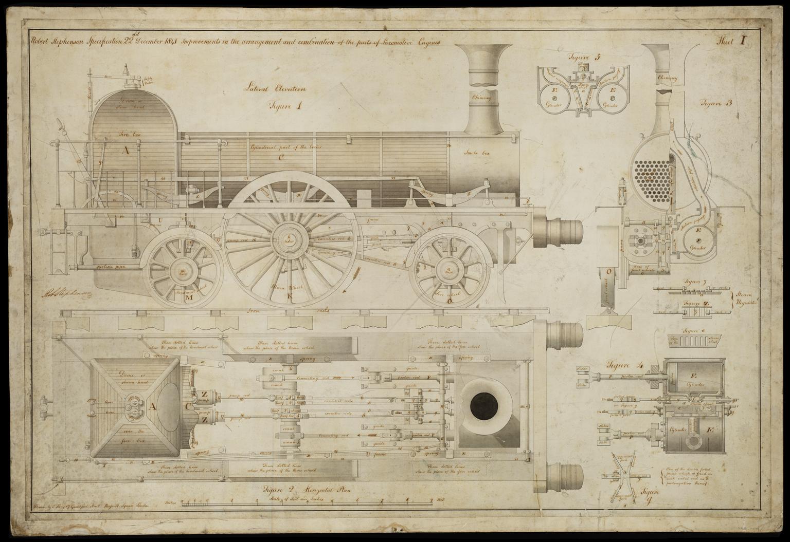 Improvements in the Arrangement & Combination of the Parts of Loco ...