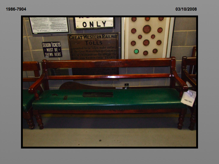 Waiting room bench, Manchester Sheffield & Lincolnshire Railway ...