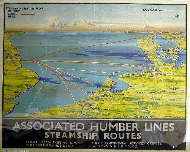 Associated Humber Lines Steamship Routes | Science Museum Group Collection