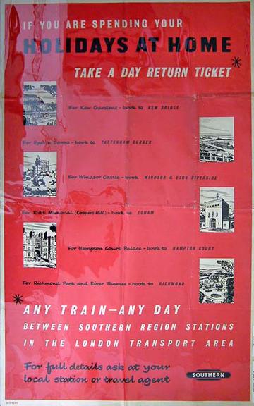 if you are spending your holidays at home take a day return ticket ...