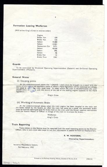 British Railways railway royal train notice | Science Museum Group ...