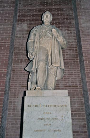 Marble statue of George Stephenson, 1852 | Science Museum Group Collection
