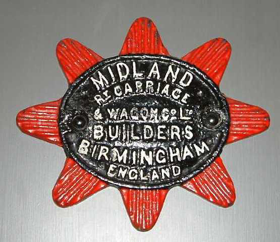 Wagon solebar plate, Midland Railway | Science Museum Group Collection