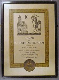 order of industrial heroism certificate | Science Museum Group Collection