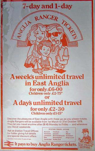 7-Day and 1-Day Anglia Ranger Tickets | Science Museum Group Collection