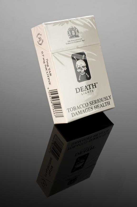 Packet of 20 ‘Death Light’ cigarettes, England, 1999 | Science Museum ...