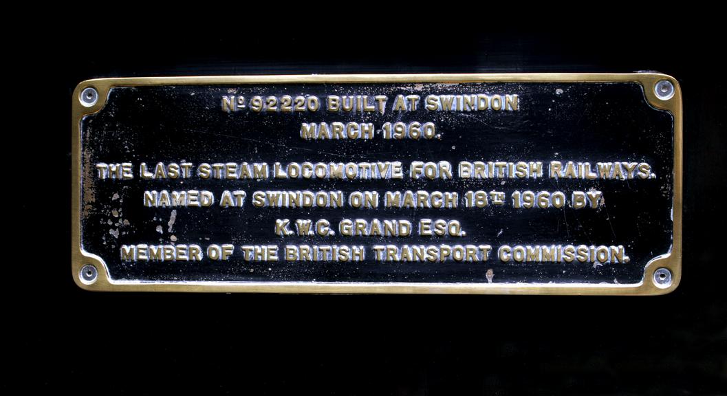 Steam locomotive, entitled Evening Star | Science Museum Group Collection